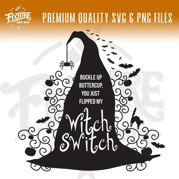 Witch Switch SVG Witch Hat Svg Halloween Sign Design Svg - Etsy Canada