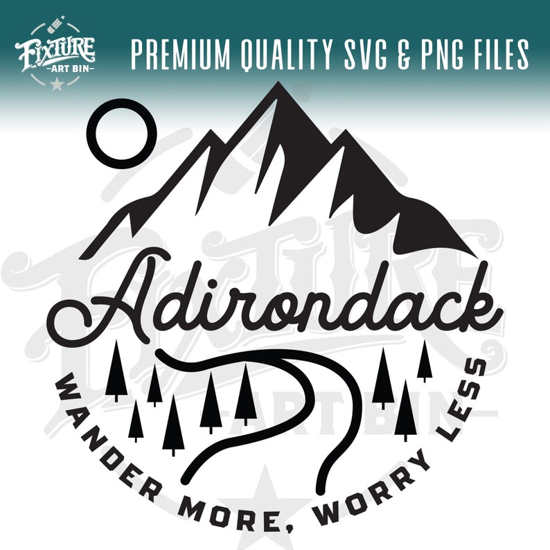 Adirondack SVG, Camper Svg, Hiking SVG, Mountain Vector Clip Art ...