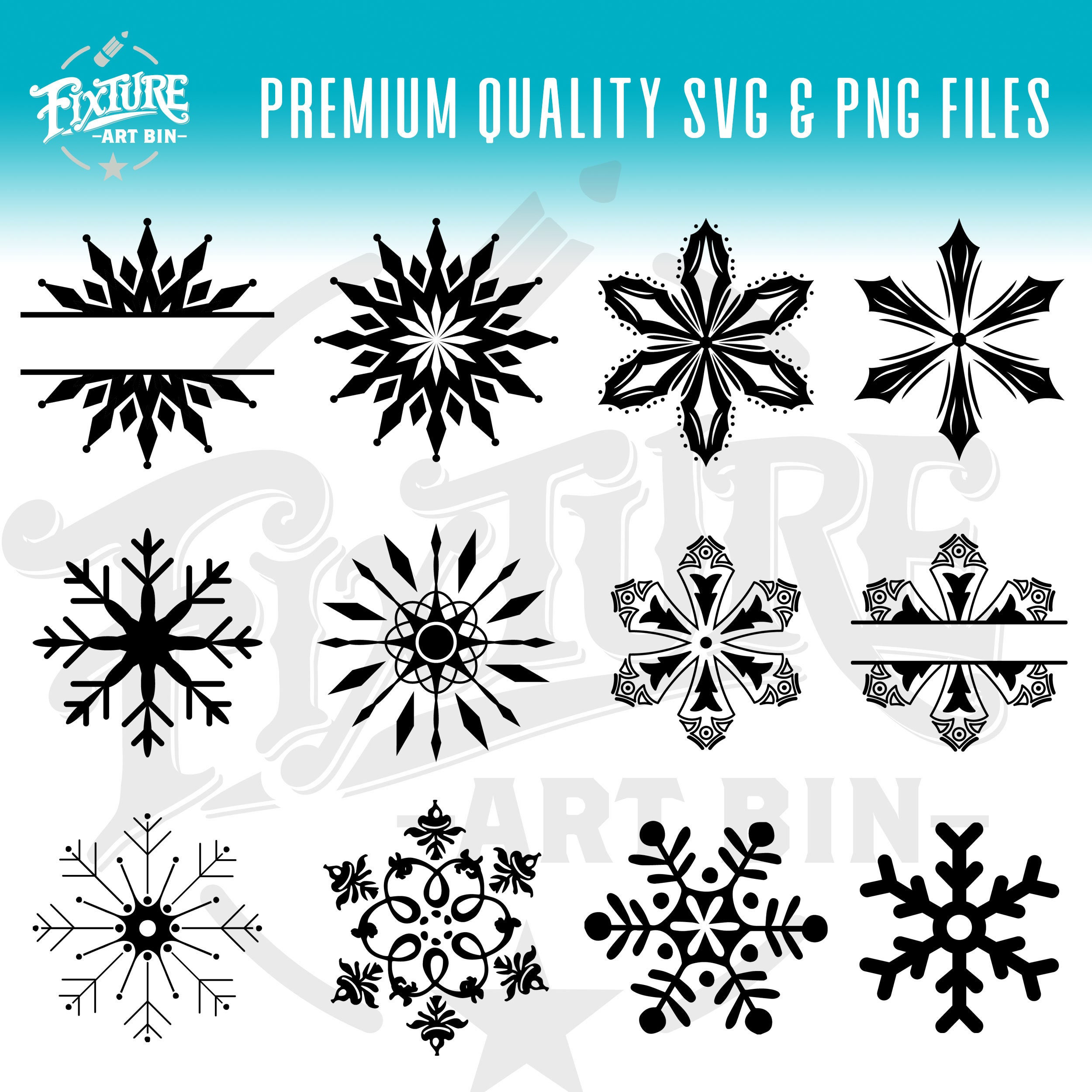 Snowflake Svg Bundle Snow Flake SVG Snowflake PNG Snowflake - Etsy