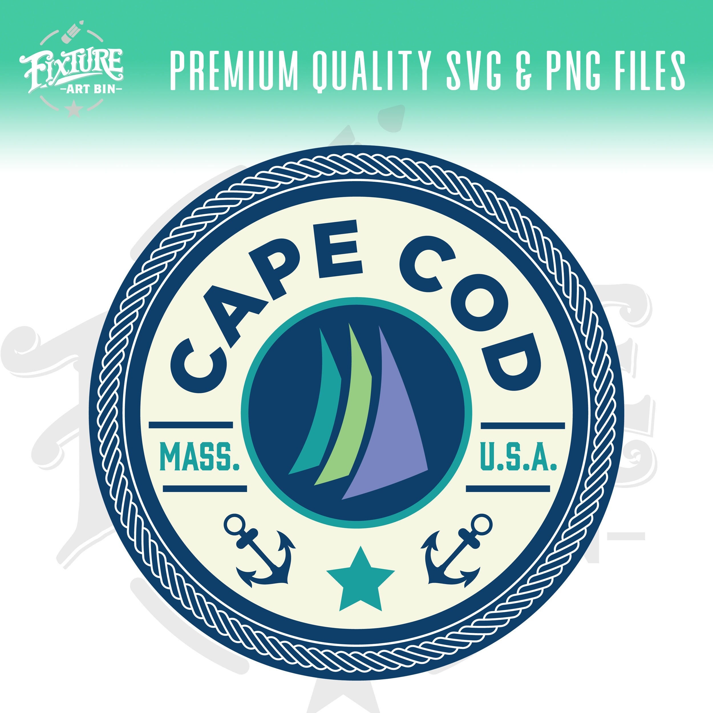 Cape Cod SVG, Cape Cod Trip SVG, Cape Cod Vector Clip Art, Cape Cod ...