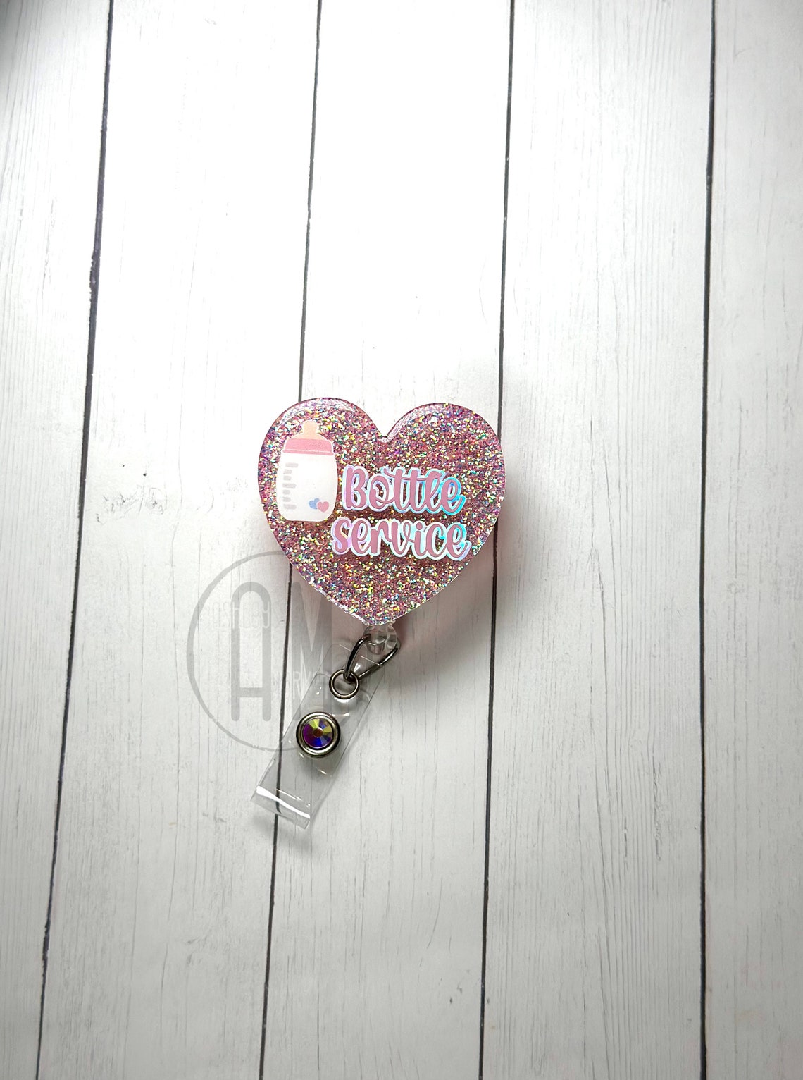 Baby Bottle Service Badge Reel | Ob Badge Reel | Picu | Nurse Badge ...