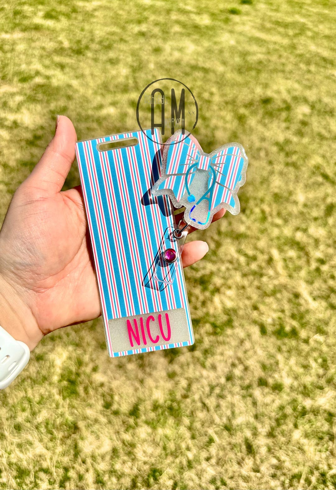 Baby Coquette Stethoscope Bow Badge Reel | Nurse Gift | Nurse Badge ...