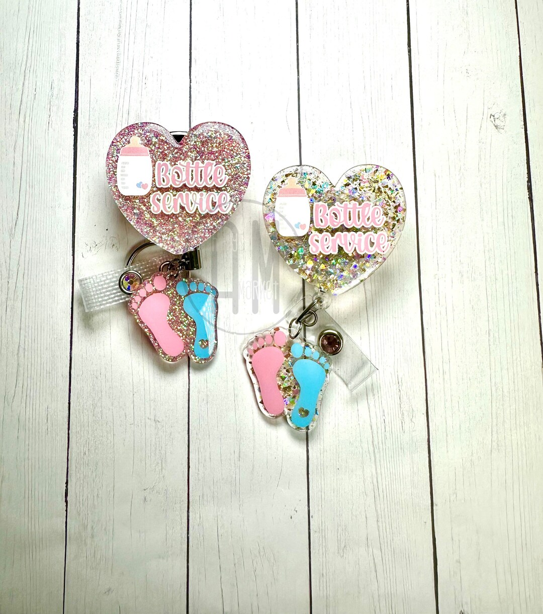 Baby Bottle Service Badge Reel | Ob Badge Reel | Picu | Nurse Badge ...
