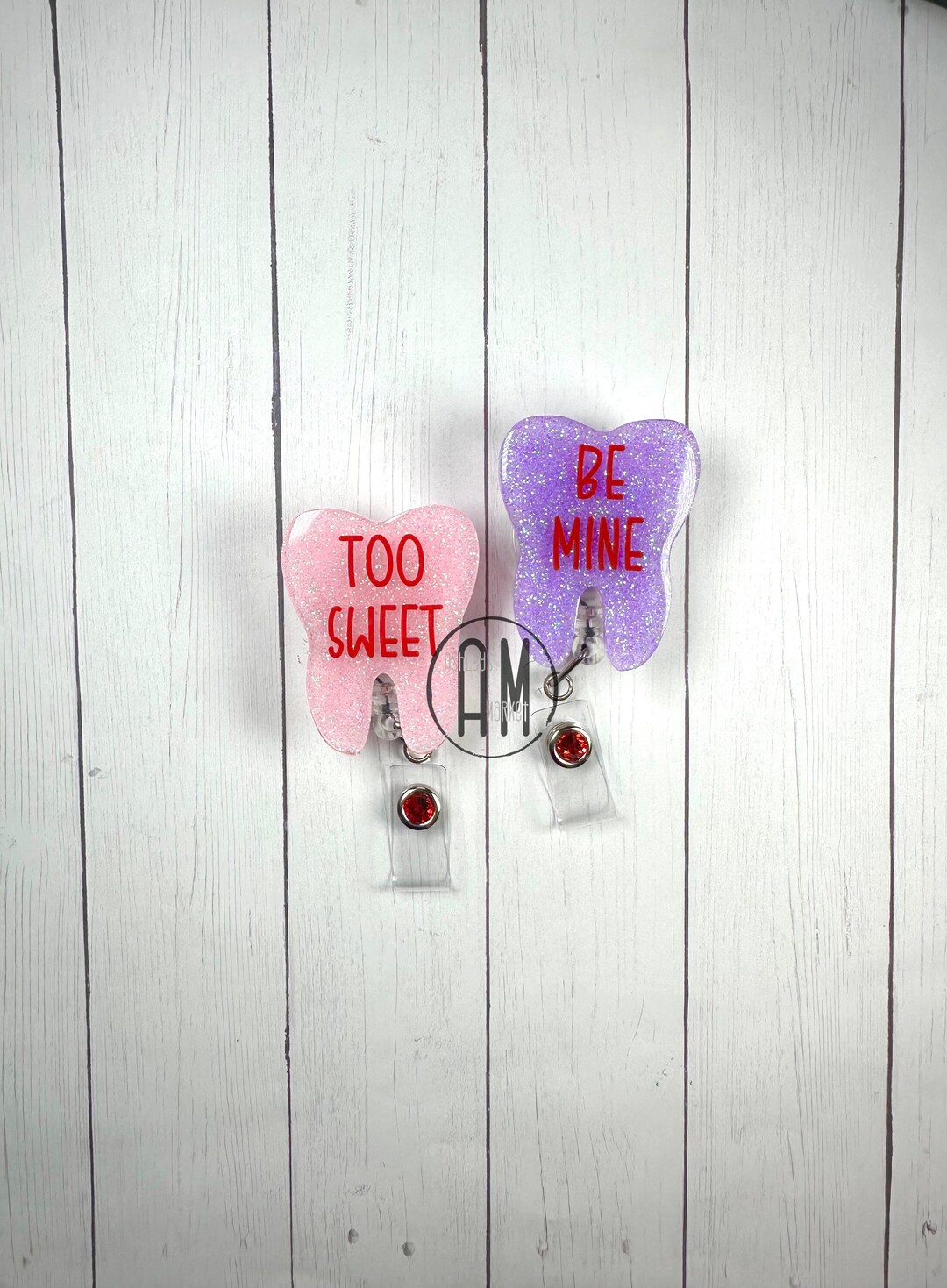 Tooth Valentines Badge Reel Dental Hygienist Badge Reel Dental ...