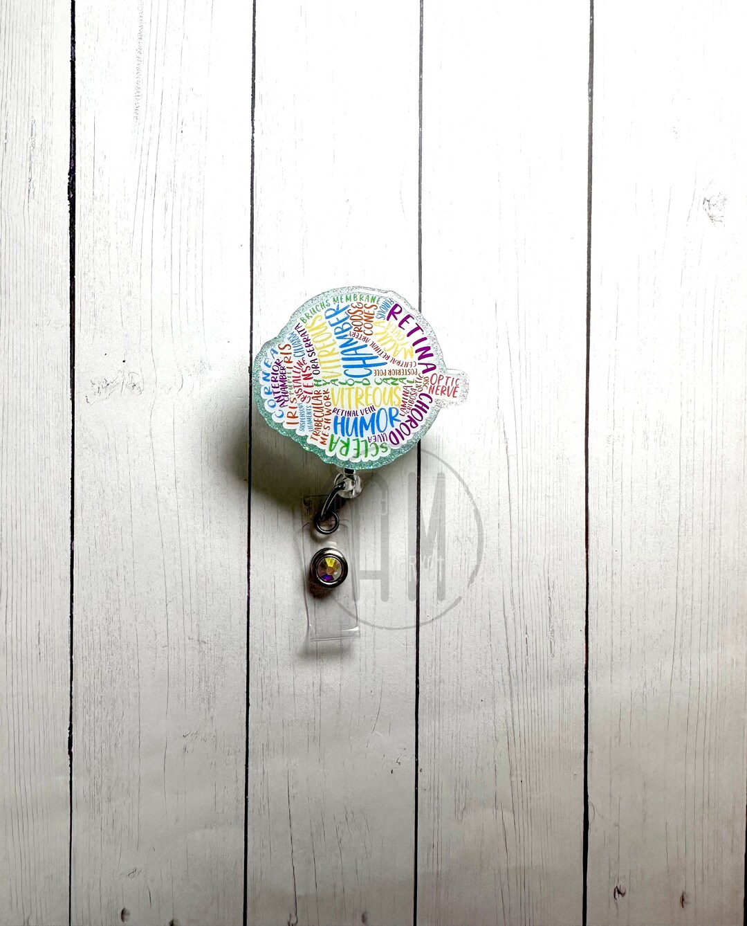 Anatomical Eye Badge Reel | Anatomy of Eye | Eyeball Badge | Optical ...