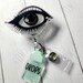 Eye With Eye Drops Badge Reel | Eye Dr Badge Reel | Ophthalmology ...