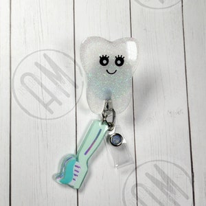 Tooth Badge Reel | Dh | Rdh | Ldh | Cda Badge Reel | Teeth | Dental ...