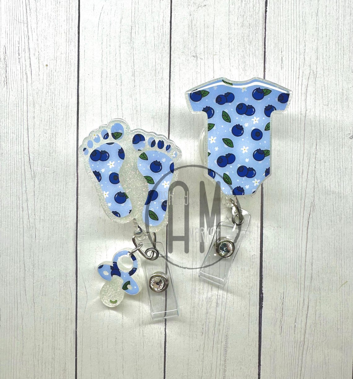 Blueberry Baby Badge | Mother Baby Nurse Badge Reel | NICU Badge | PICU ...