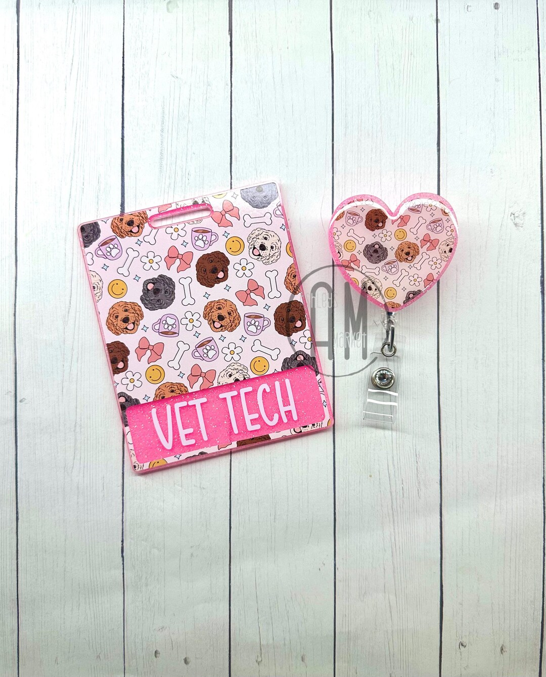 Labradoodle Badge Buddy | Lab | Labradoodle Badge Reel | Vet Tech ...