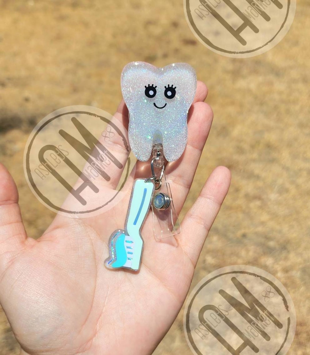 Tooth Badge Reel | Dh | Rdh | Ldh | Cda Badge Reel | Teeth | Dental ...