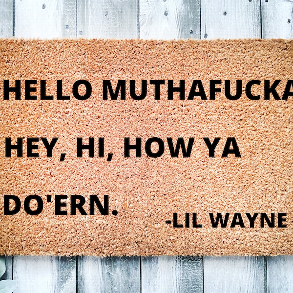 Hello Hi Doormat - Etsy