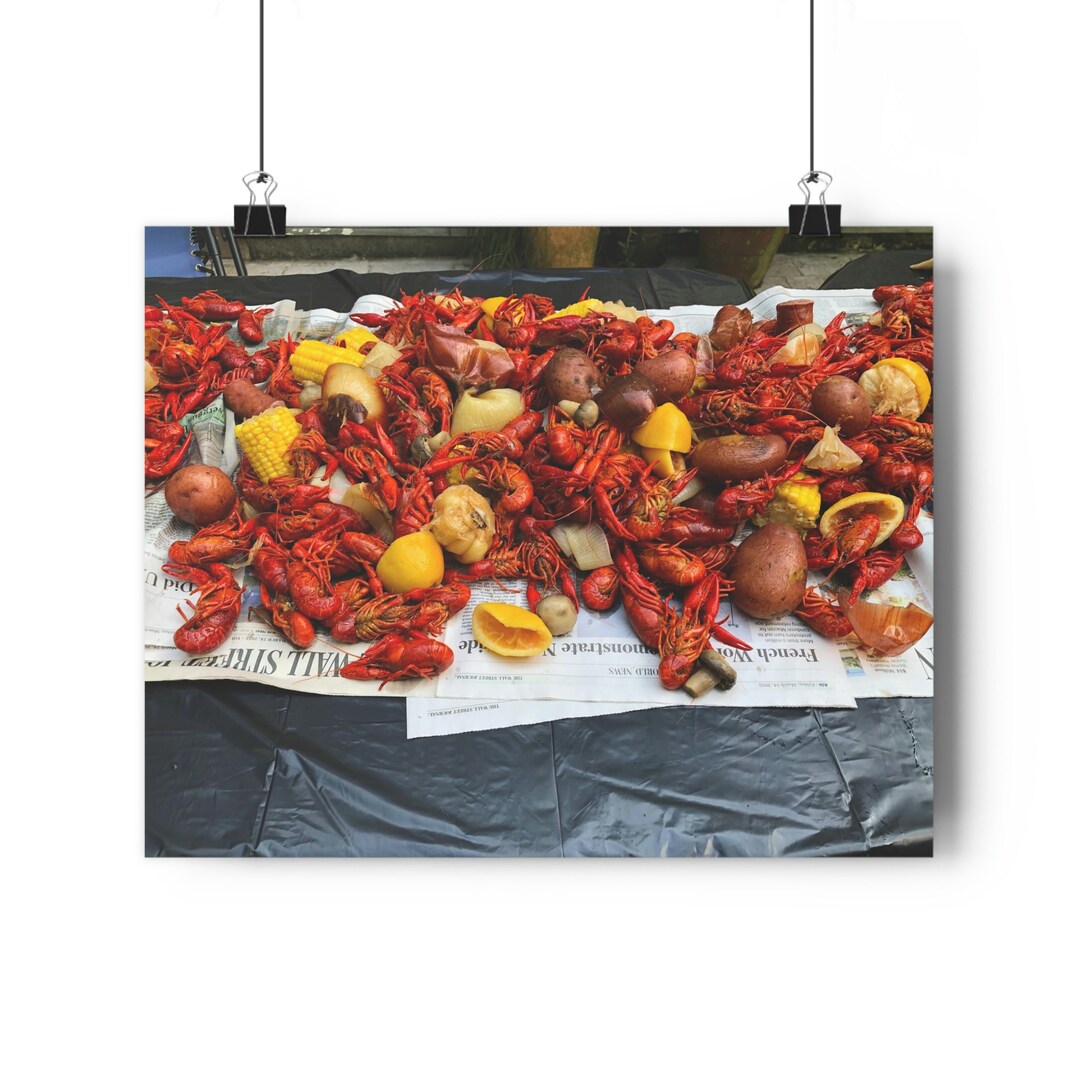 New Orleans Crawfish Boil Premium Poster - Etsy