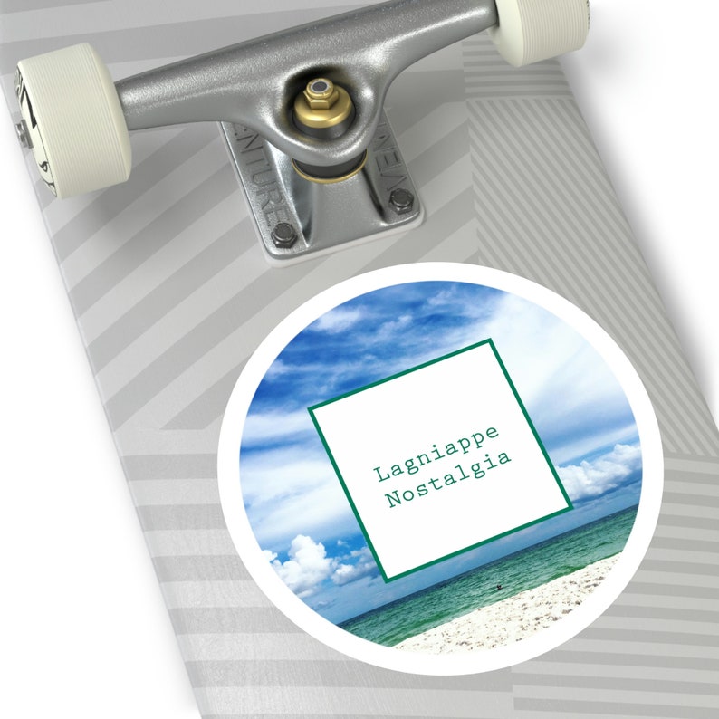 Lagniappe Nostalgia Logo Round Stickers - Etsy