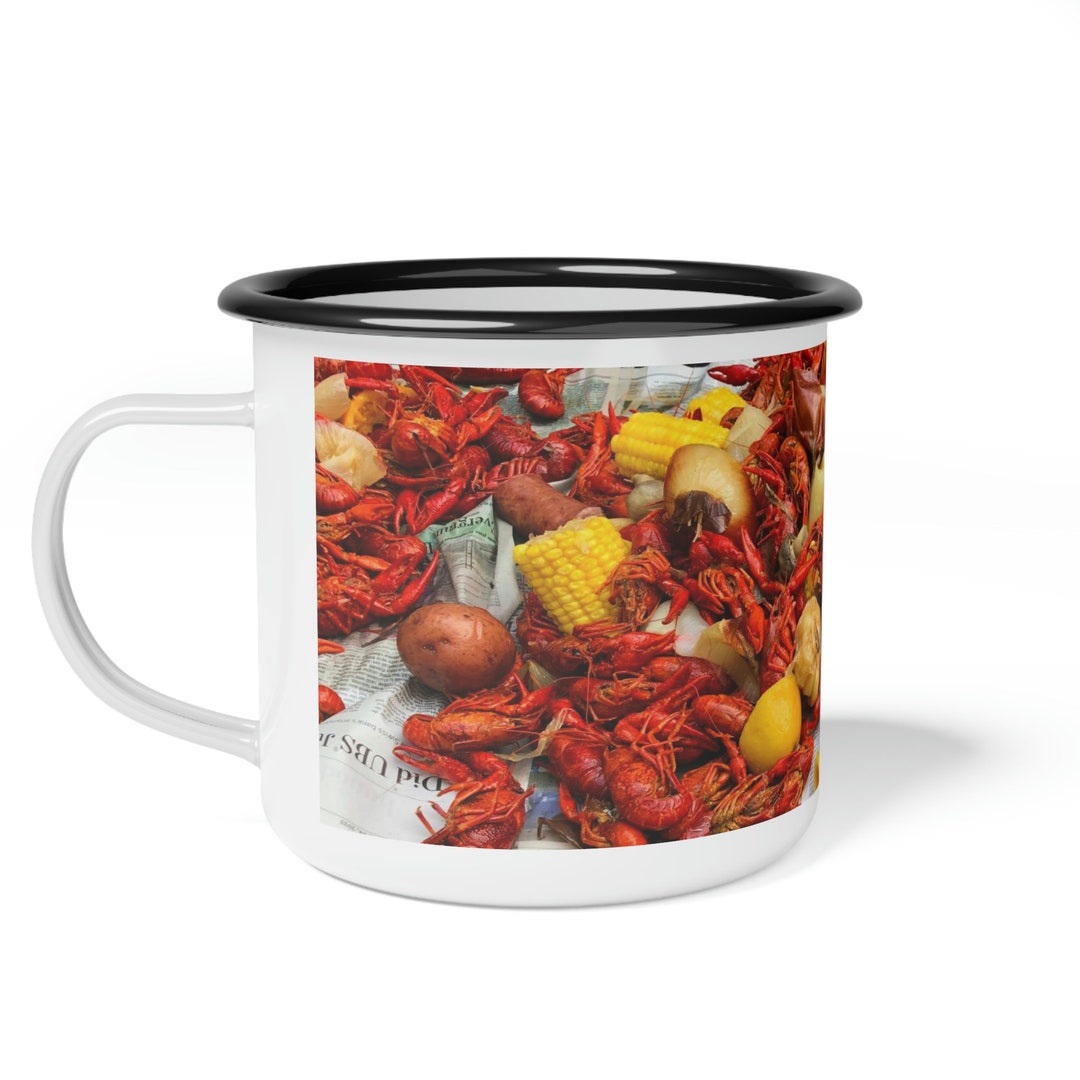 Crawfish Boil Enamel Camp Cup - Etsy