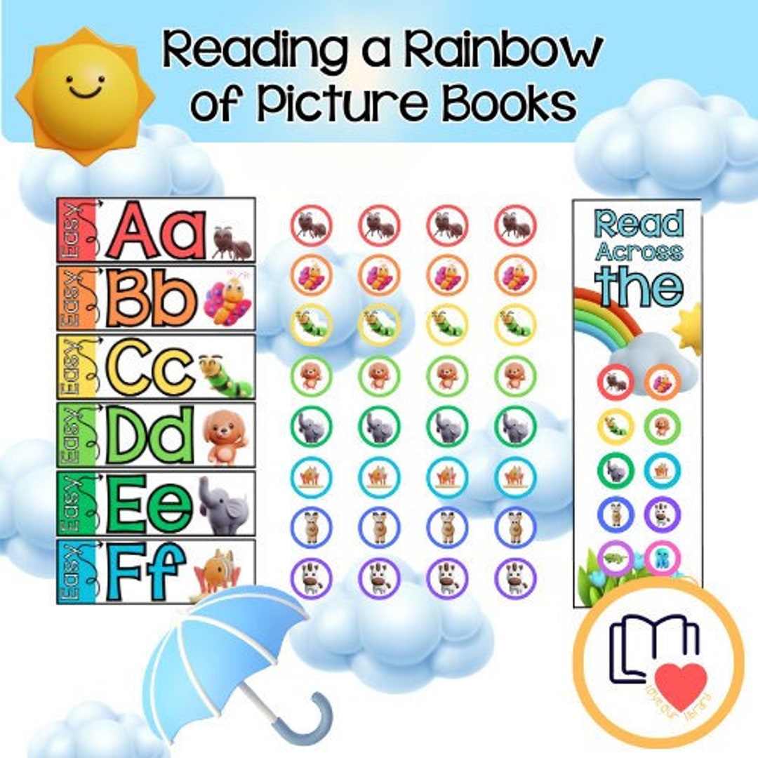 Reading a Rainbow of Picture Books - Etsy
