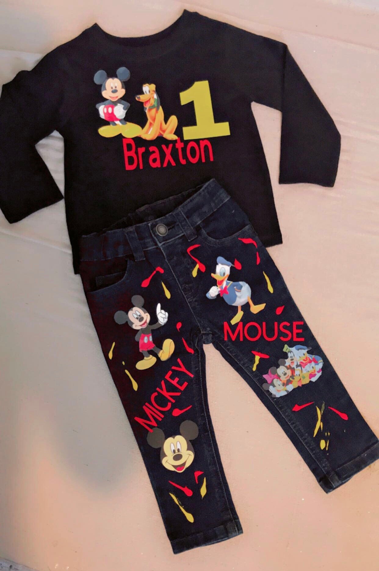 Custom Mickey Mouse Outfit - Etsy