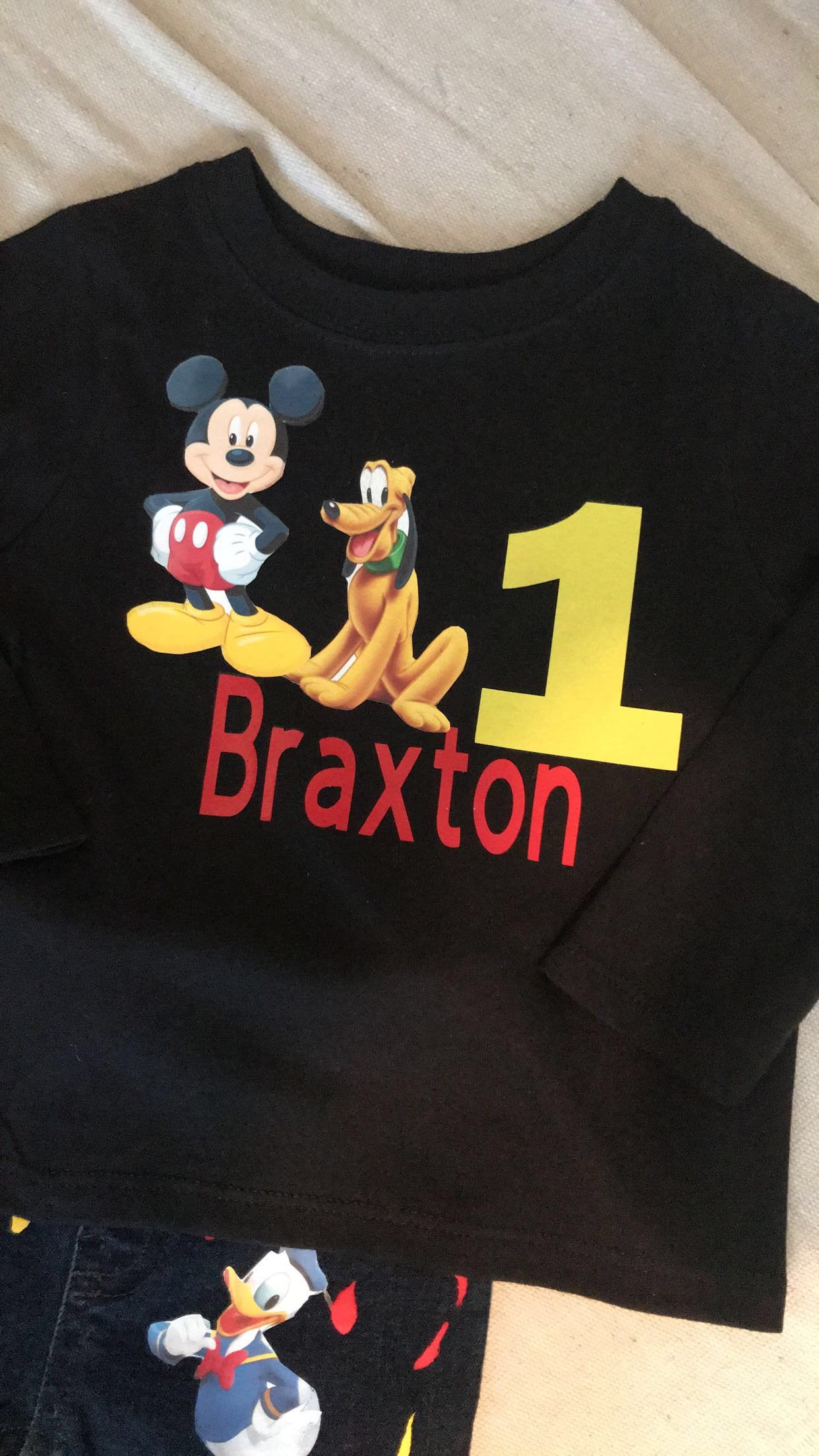 Custom Mickey Mouse Outfit - Etsy