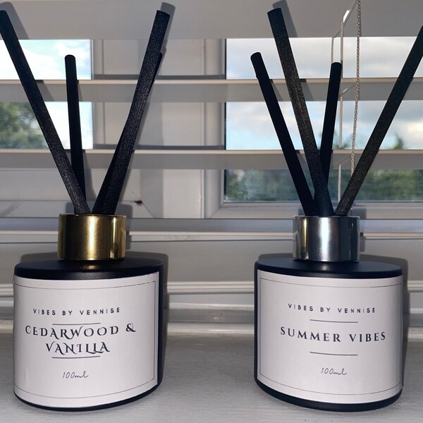 Black Reed Diffuser - Etsy UK
