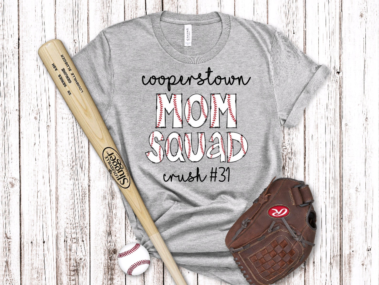 Cooperstown Mom Squad T-shirt, Baseball Season, Baseball Shirt, Mom ...