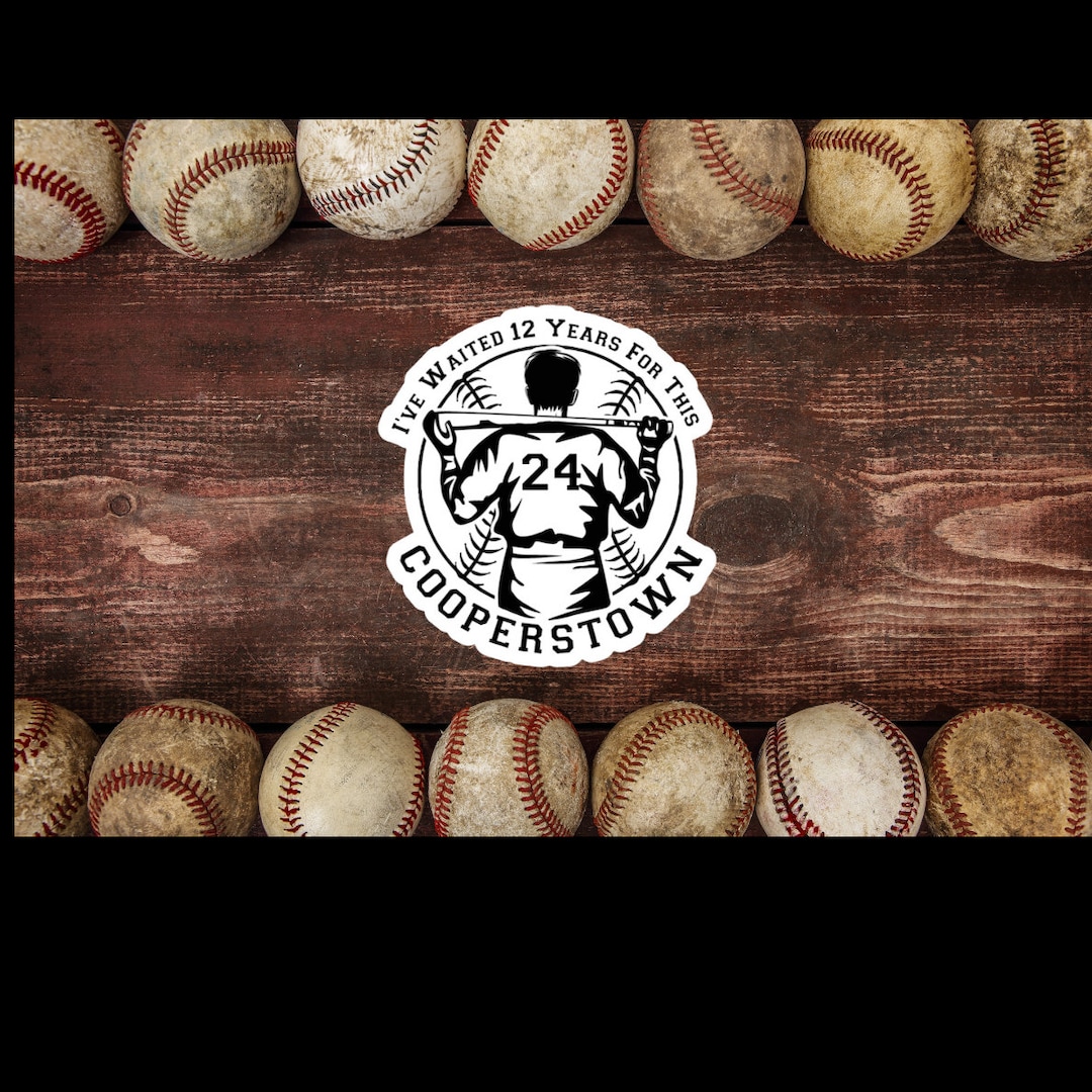 Cooperstown Baseball Sticker/ Team Gift/baseball Decal - Etsy