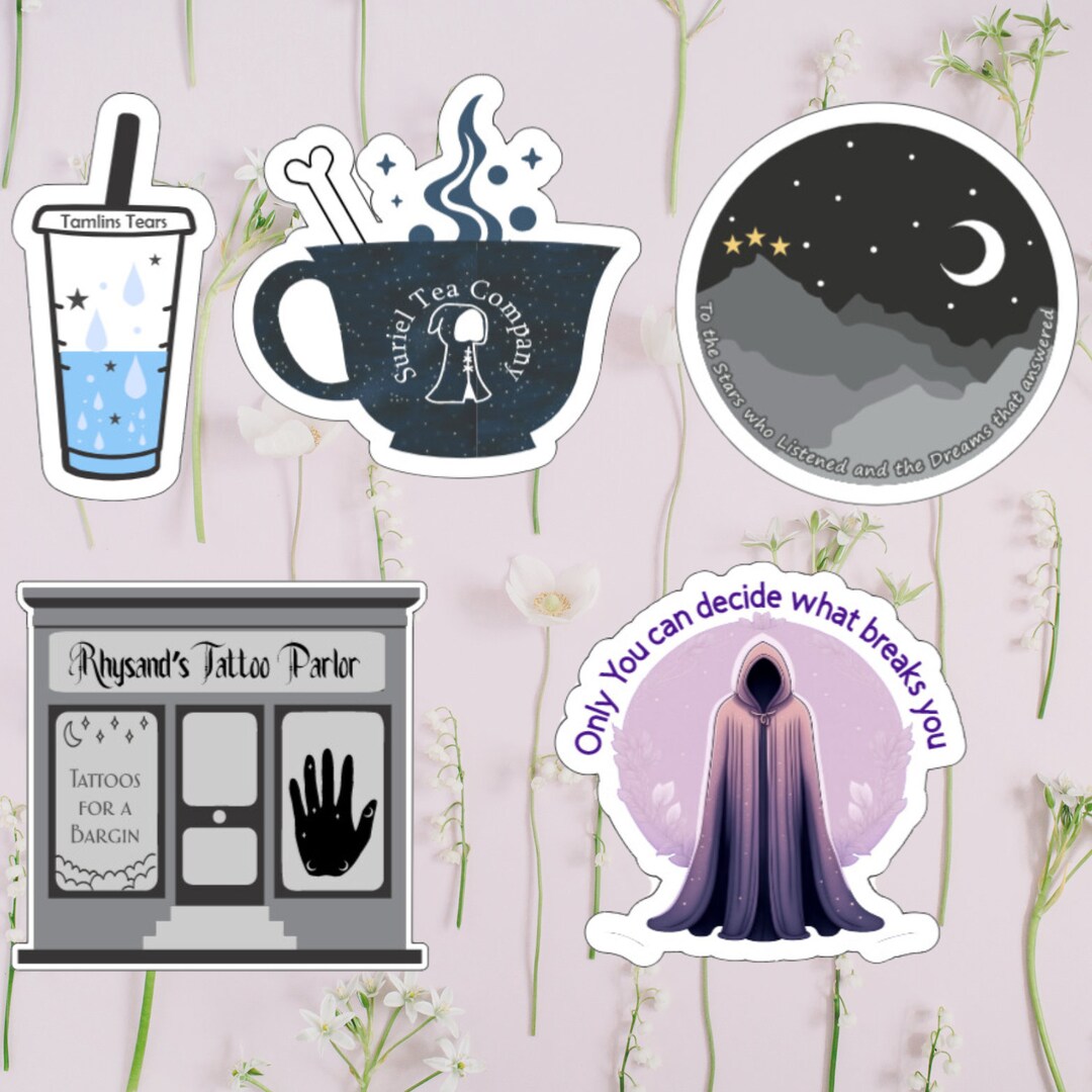 ACOTAR Variety Pack of Stickers, A Court of Thorns and Roses Sticker ...