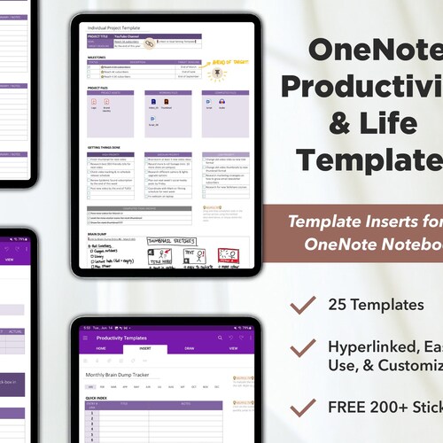 Student Planner Onenote Templates Pack One Note Academic - Etsy