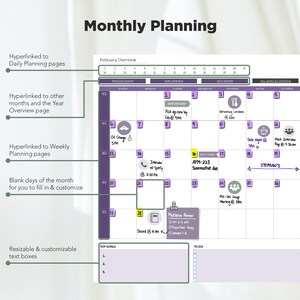 Onenote Student Digital Planner Undated (SUN + MON Start), Academic ...