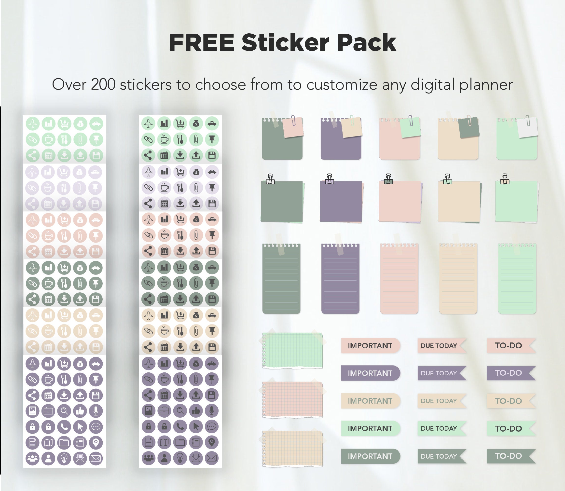 Productivity Planner & Life Planner Onenote Templates Pack - Etsy