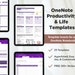 Student Planner Onenote Templates Pack, One Note Academic Templates ...