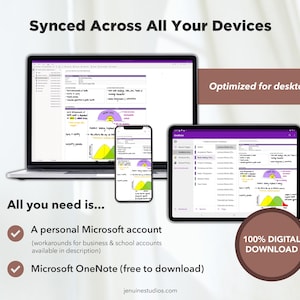 Student Planner Onenote Templates Pack, One Note Academic Templates ...