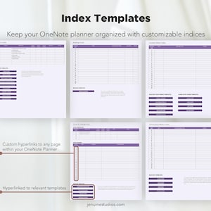 Student Planner Onenote Templates Pack, One Note Academic Templates ...