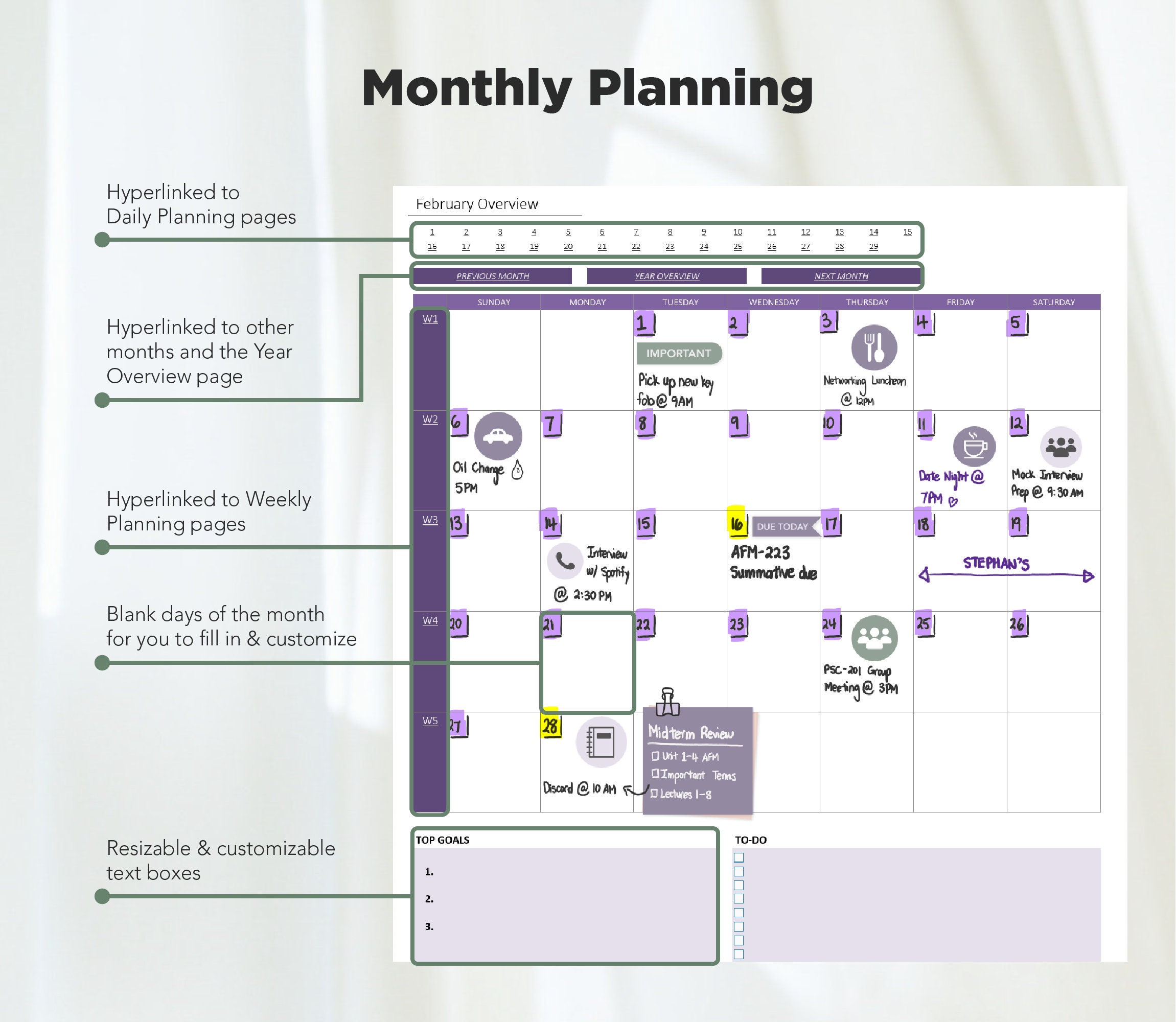 Onenote Student Digital Planner Undated Academic Planner - Etsy Canada