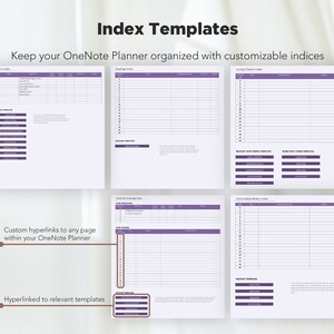Student Planner Onenote Templates Pack, One Note Academic Templates ...