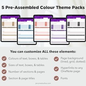 Project Management Onenote Templates Pack, Business Planner Work ...
