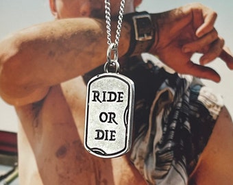 Ride or Die Friendship Necklace - Etsy