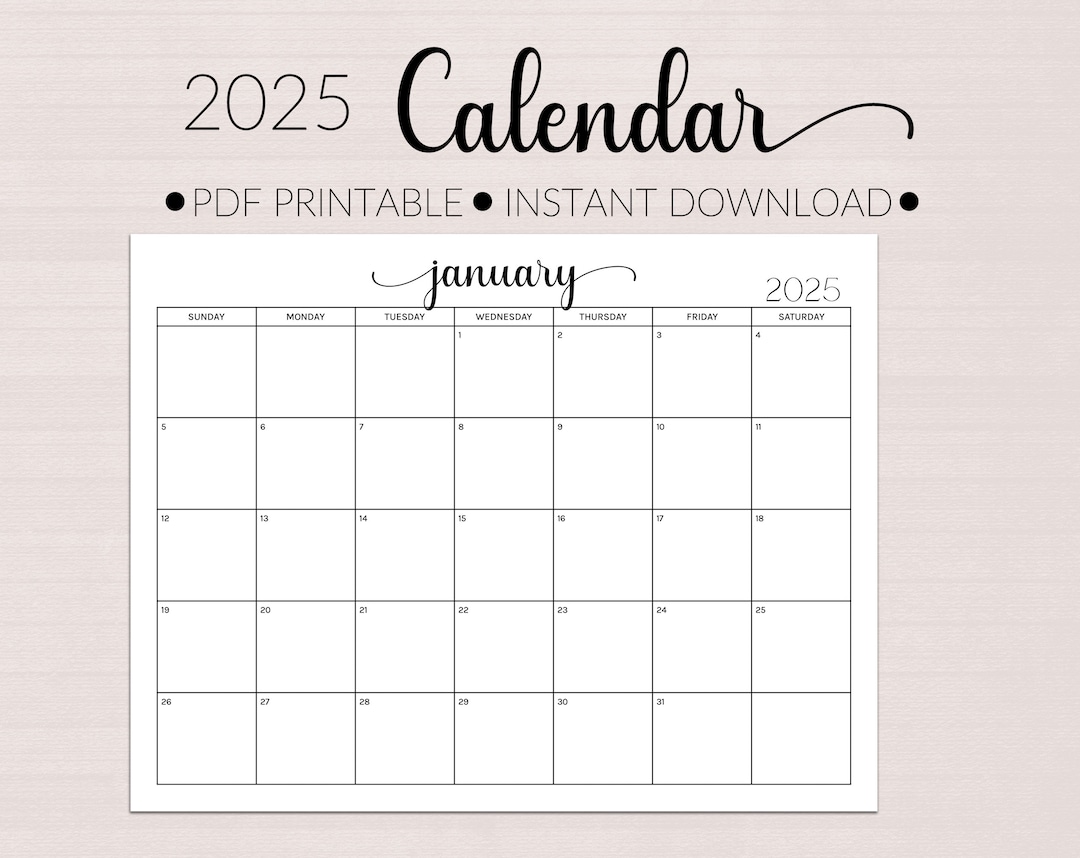 2025 Monthly Printable Planner Landscape, Monthly Planning ... 2025 Monthly Printable Planner Landscape, Monthly Planning ...