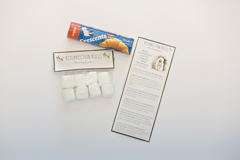 Resurrection Rolls Recipe and Instructions, Printable Easter Gift ...