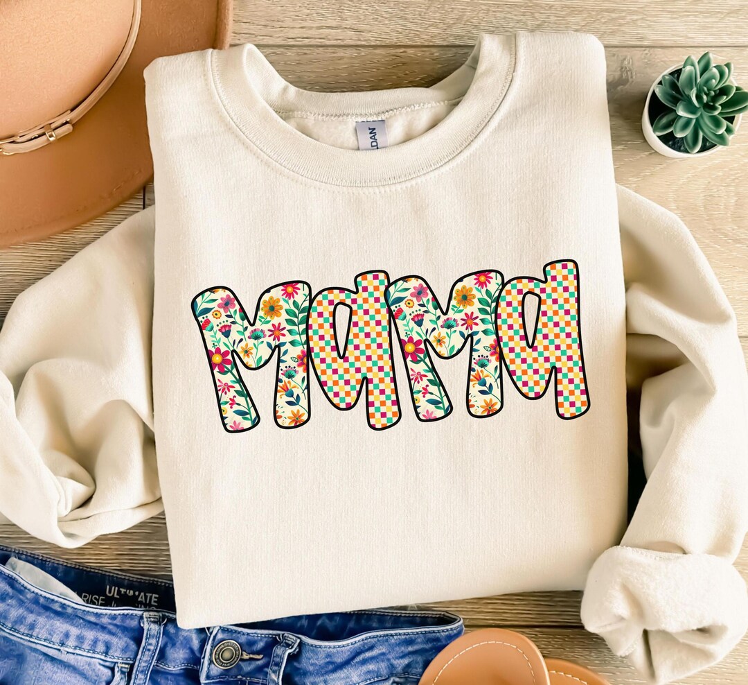 Floral Mama PNG: Preppy Mother's Day Shirt Design (digital Download) - Etsy