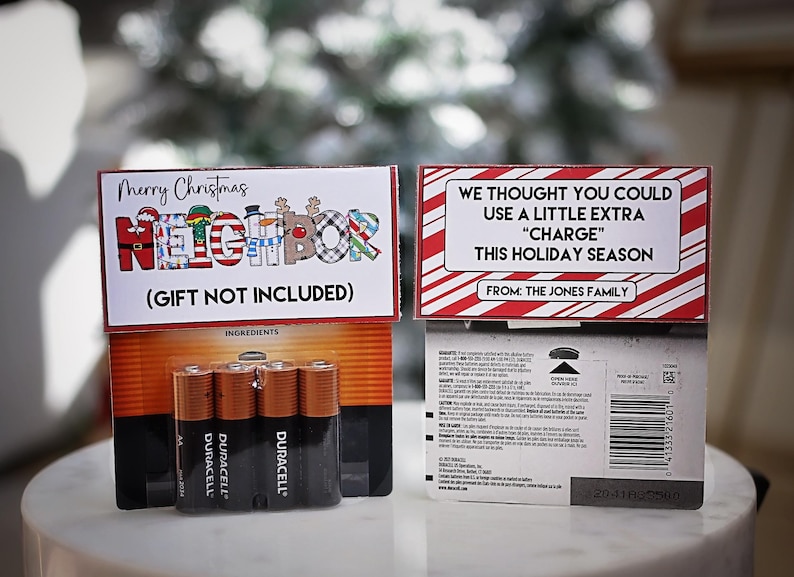 Personalized Neighbor Christmas Gift Not Included Tag, Neighbor ...