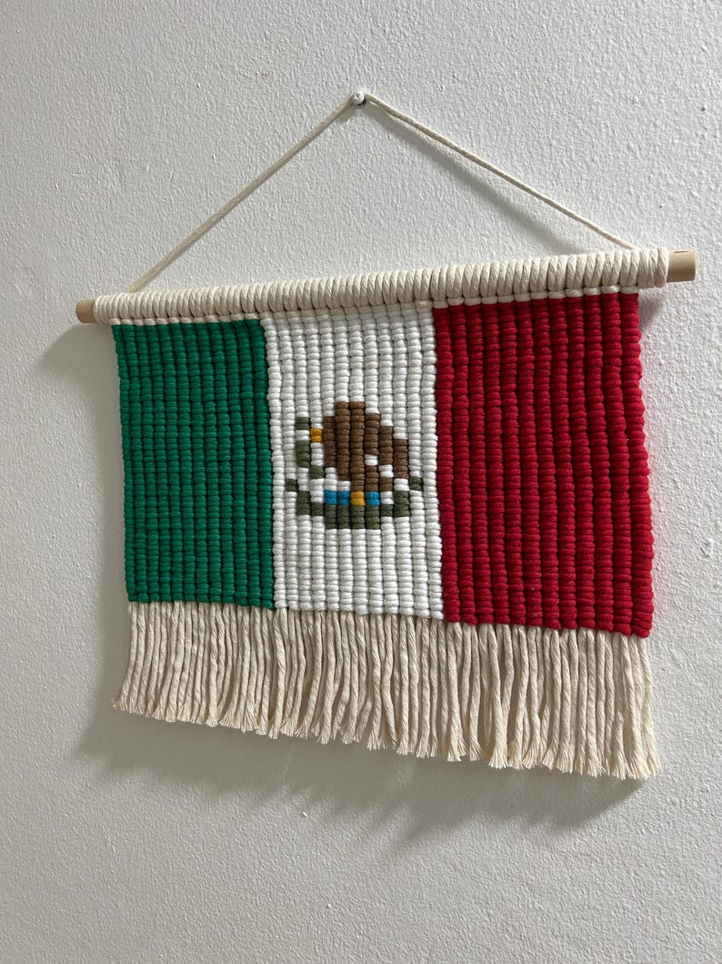 Mexican Macrame Flag - Etsy