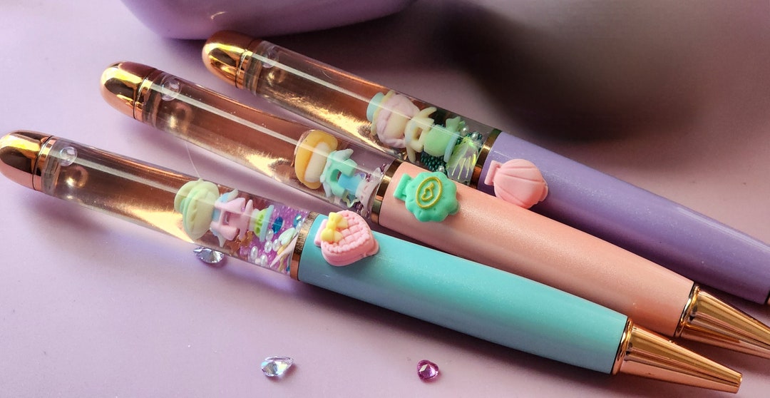 Vintage Miniature Doll Float Pens Kawaii Refillable Ink Stationary Gift ...