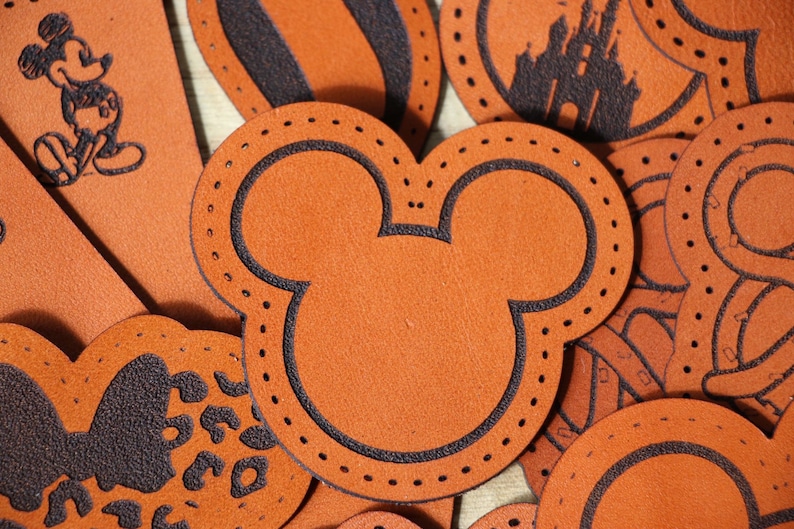 Disney Leather Patch Disney Gift Disney Patch Mickey - Etsy