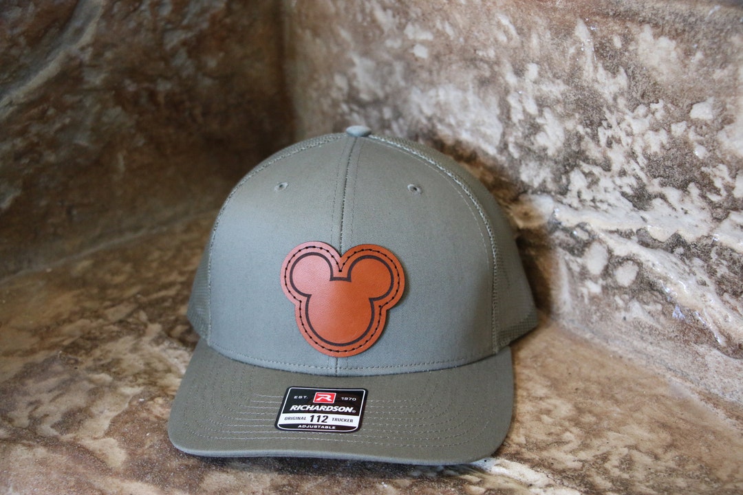Mickey Mouse Leather Patch Hat Mickey Mouse Ear Mickey Ears Disney Hats ...