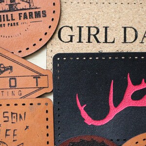 Custom Leather Patches | Custom Engraved Leather Patches | Leather ...