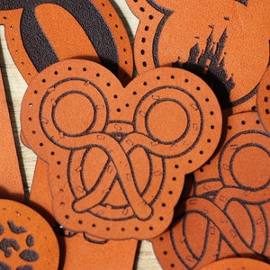 Disney Leather Patch | Disney Gift | Disney Patch | Mickey Mouse Patch ...