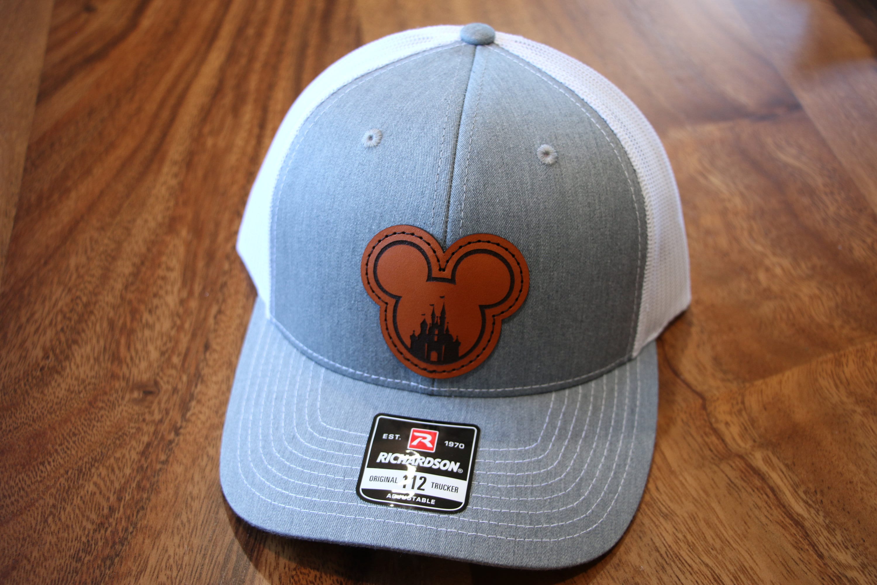 Mickey Mouse Leather Patch Hat Leather Patch Hats Disney Etsy