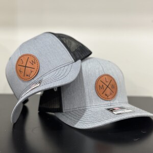 Personalized Father/son Matching Leather Patch Hat Father - Etsy