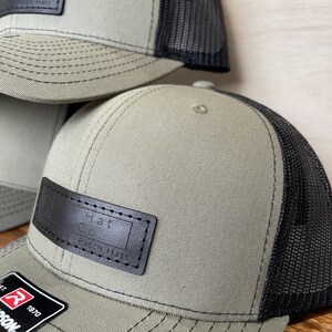 Personalized Hats Leather Patch Hat Custom Leather Tags - Etsy