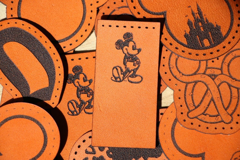 Disney Leather Patch Disney Gift Disney Patch Mickey - Etsy