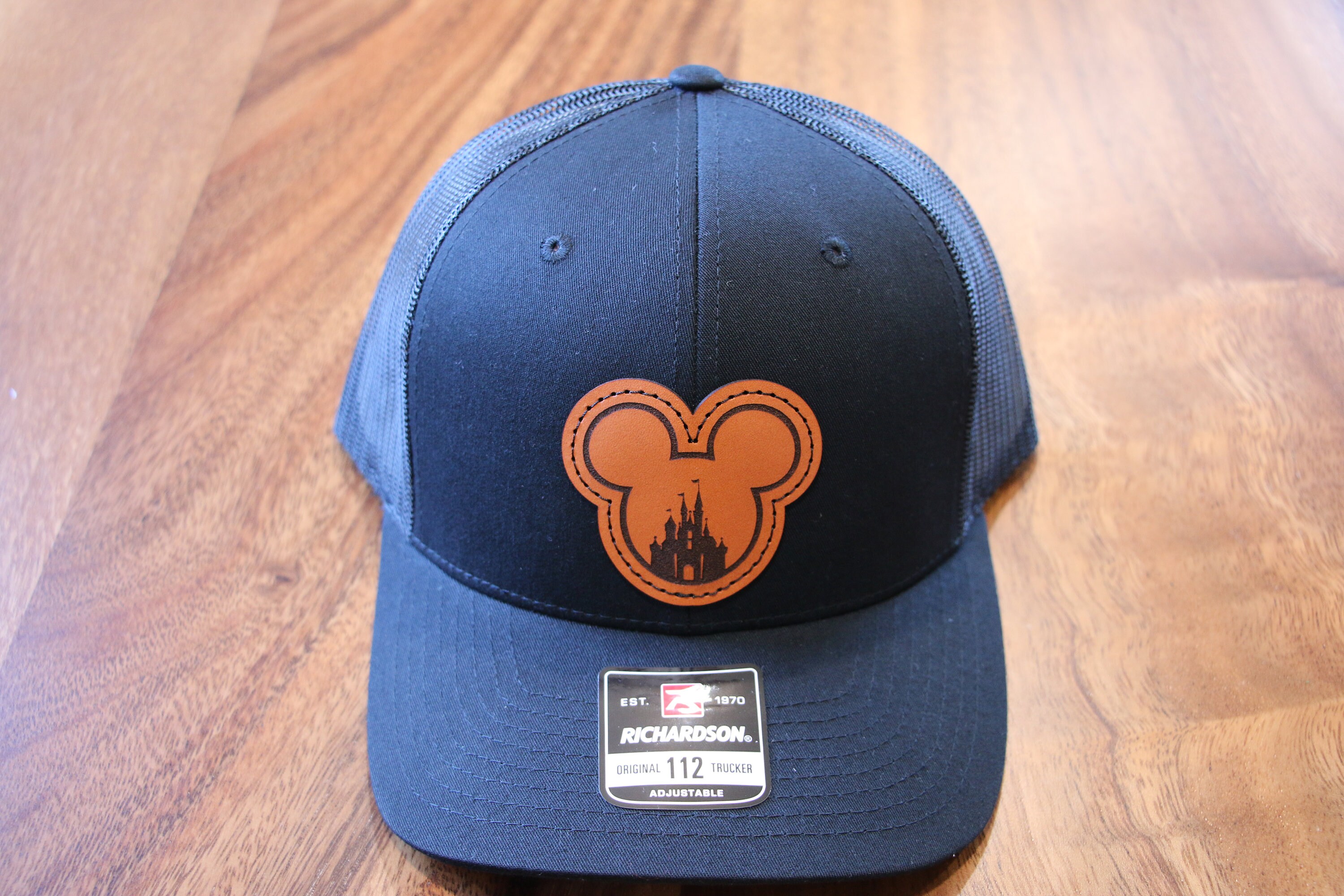 2 PACK Mickey Mouse Leather Patch Hat - Etsy